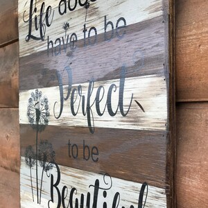 Inspirational Wall Art * LIFE Doesn't Have to Be PERFECT to Be ...
