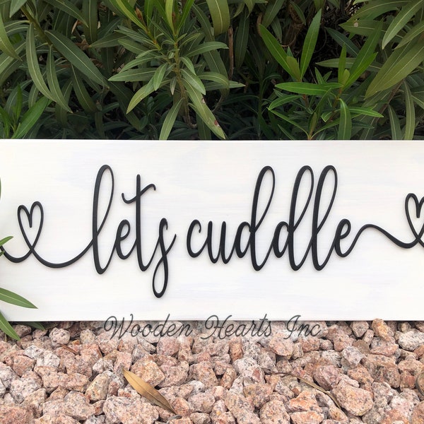 Lets Cuddle Sign - Etsy