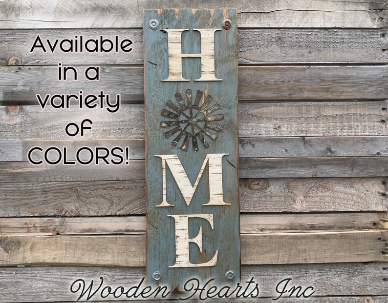 Windmill Wall Decor Sign Home Vertical Indoor Outdoor - Etsy