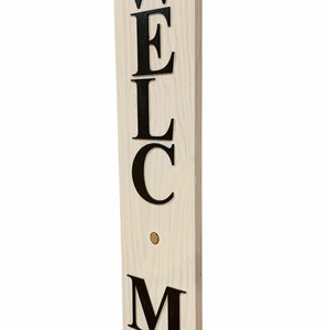 Interchangeable O Welcome Sign, 31 Vertical Porch Sign, Front Door ...