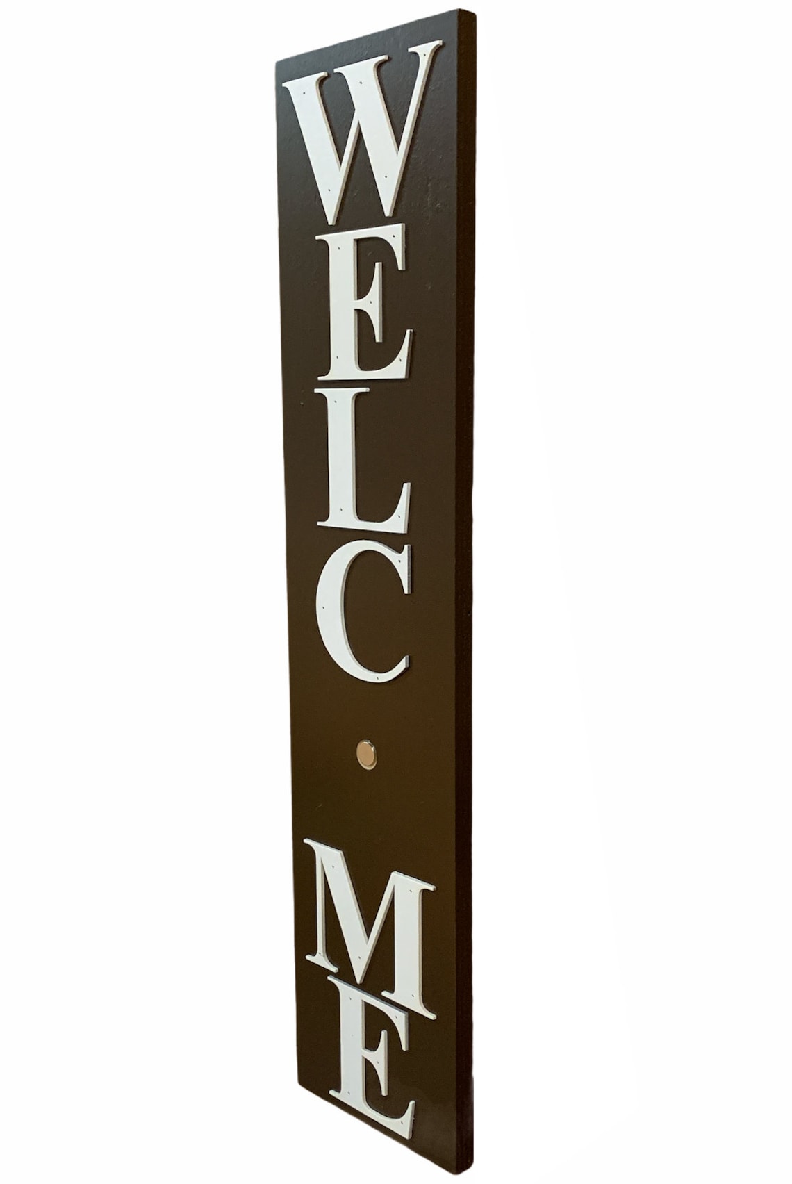 Interchangeable O Welcome Sign 31 Vertical Porch Sign | Etsy