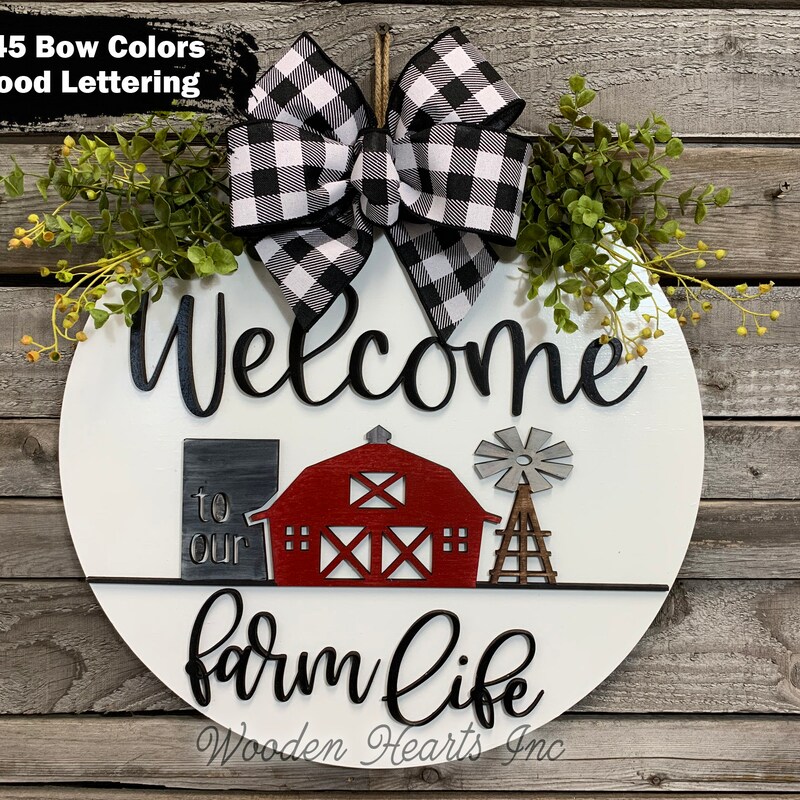 Farm Door Sign - Etsy