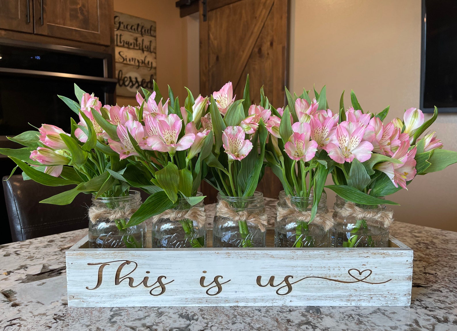 PERSONALIZED Tray ENGRAVED CUSTOM Table Centerpiece Kitchen | Etsy