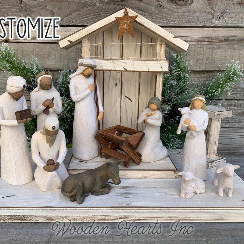 Distressed Nativity - Etsy