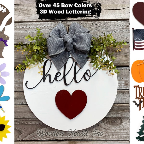 Hello Wreath - Etsy