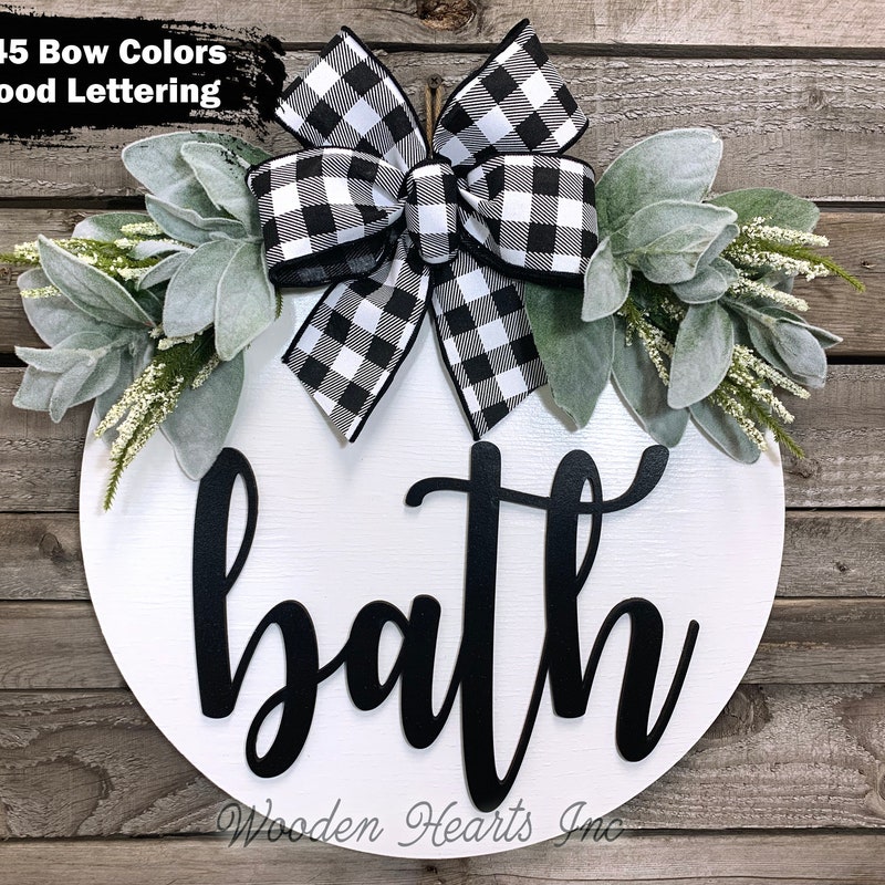 Decorative Bathroom Signs - Etsy