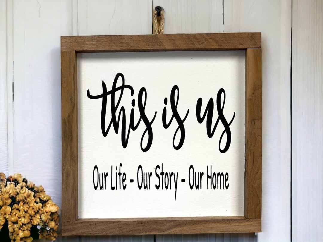 This is Us Our Life-our Story-our Home [sign Wall Decor Door Hanger ...