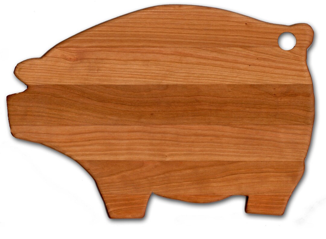 Wooden Pig Cutting Board, Custom Breadboard Personalized Cheese Boards ...