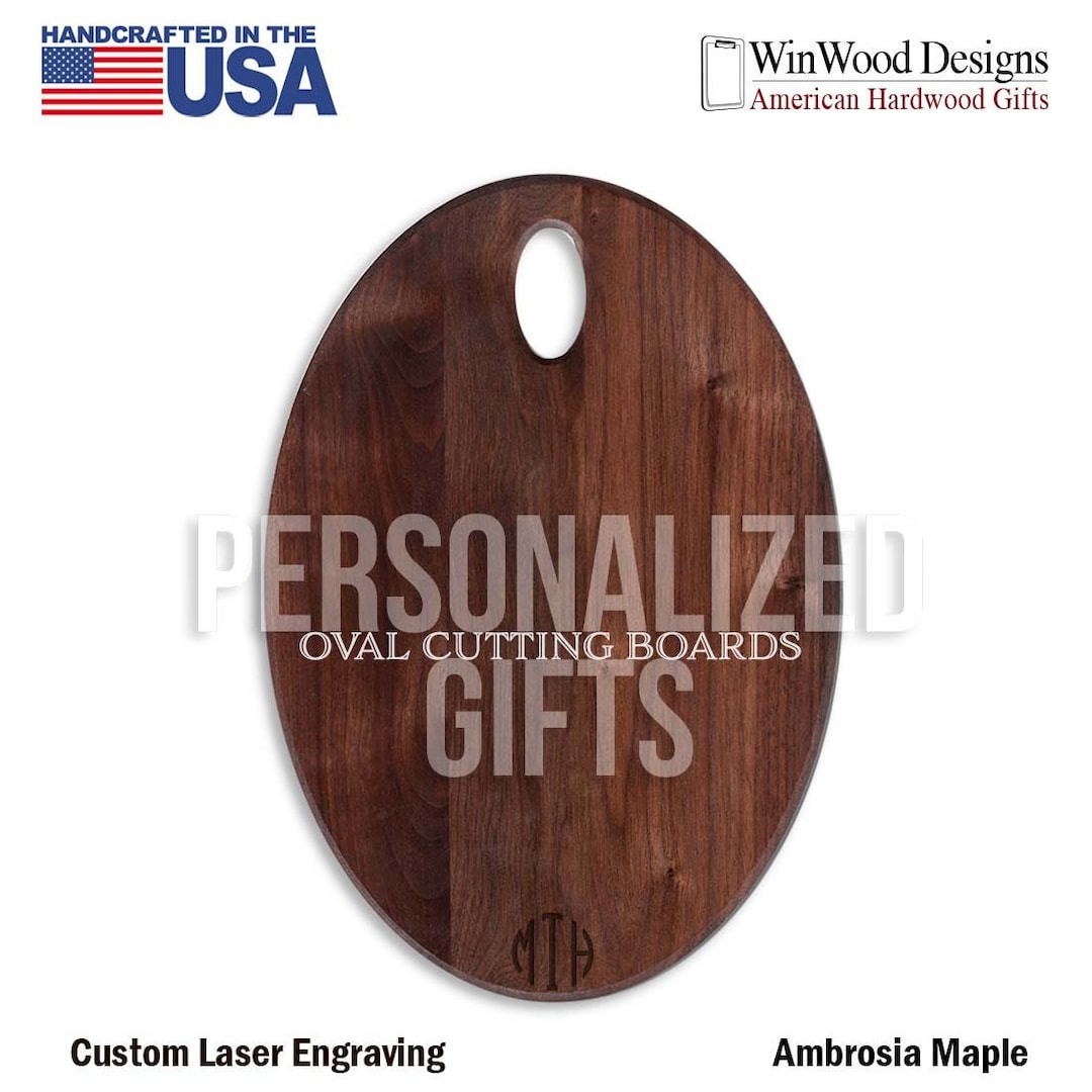 Oval Cheese Bread Board, Personalized Cutting Boards, Realtor Gifts ...