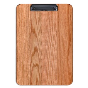 Letter Size Clipboard, Solid Hardwood Office and Home Wooden Clipboards ...
