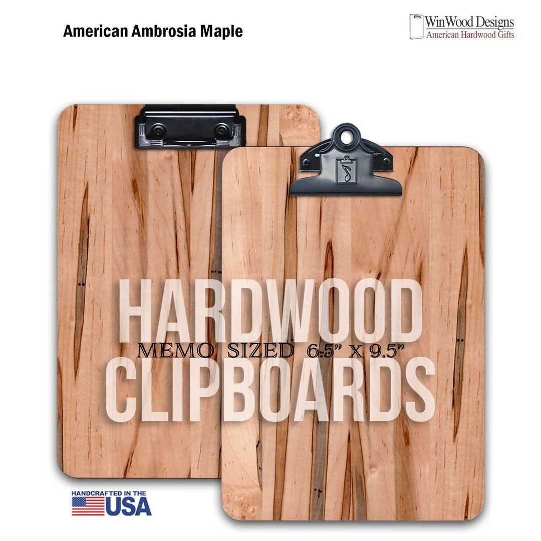Clipboard Memo Size, Hardwood Clipboard, Wood Check Presenter Check ...