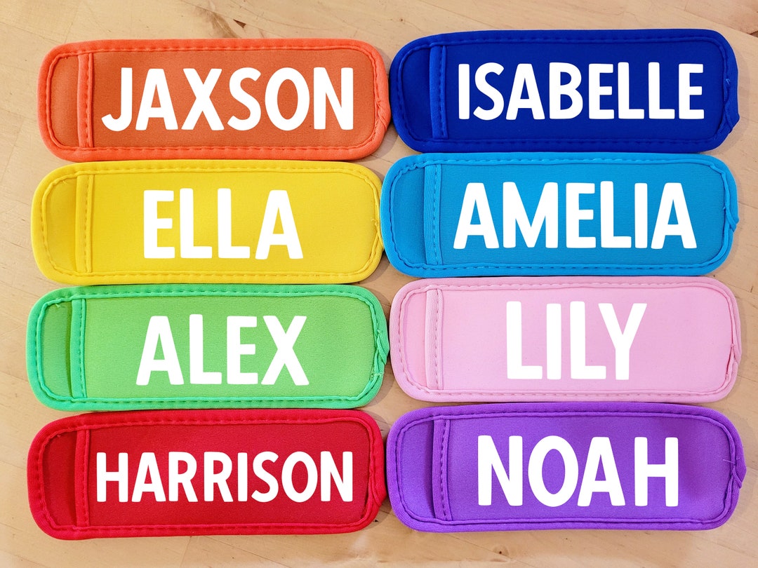 Personalised Ice Block Holder / Zooper Dooper Holder / Icy Pole Holder ...