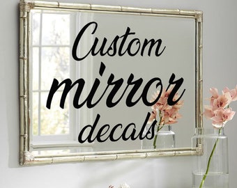 Mirror decal | Etsy