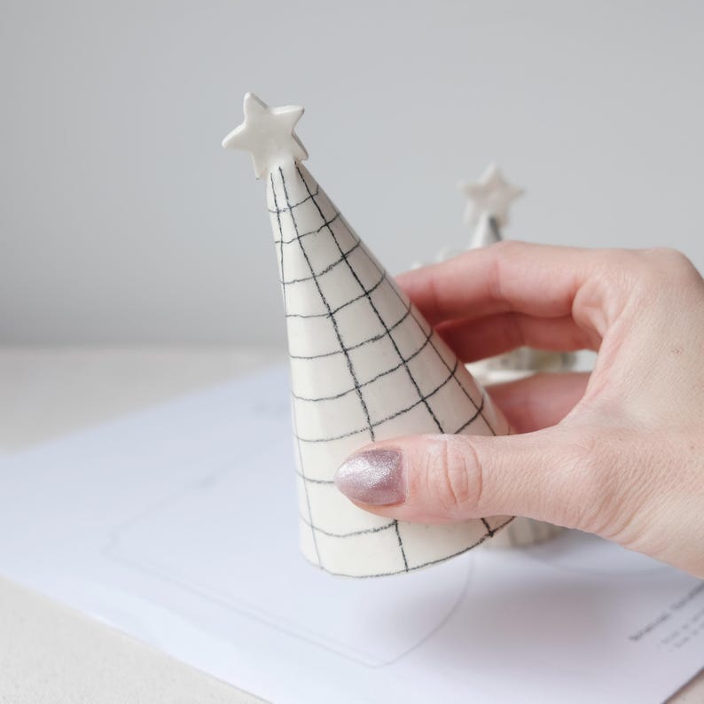 Christmas Tree Pottery Template Set • Minimal + Botanical PDF • Holiday ...