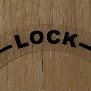 Lock/unlock Directional Stickers - Individual - Etsy