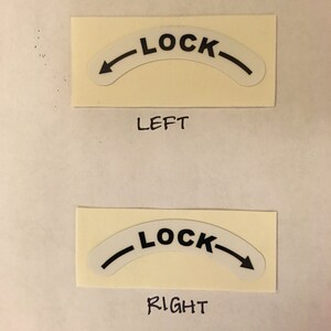 Lock/unlock Directional Stickers - Individual - Etsy