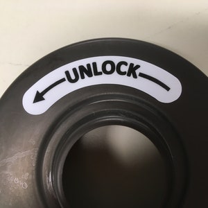 Lock/unlock Directional Stickers - Individual - Etsy