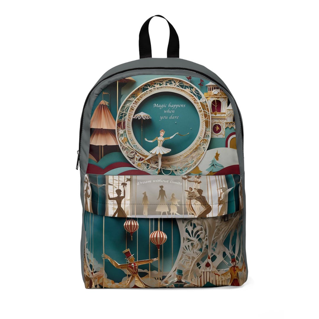 Circus Dream Ballet Backpack – Whimsical Ballerina Bag, Magical Theater ...