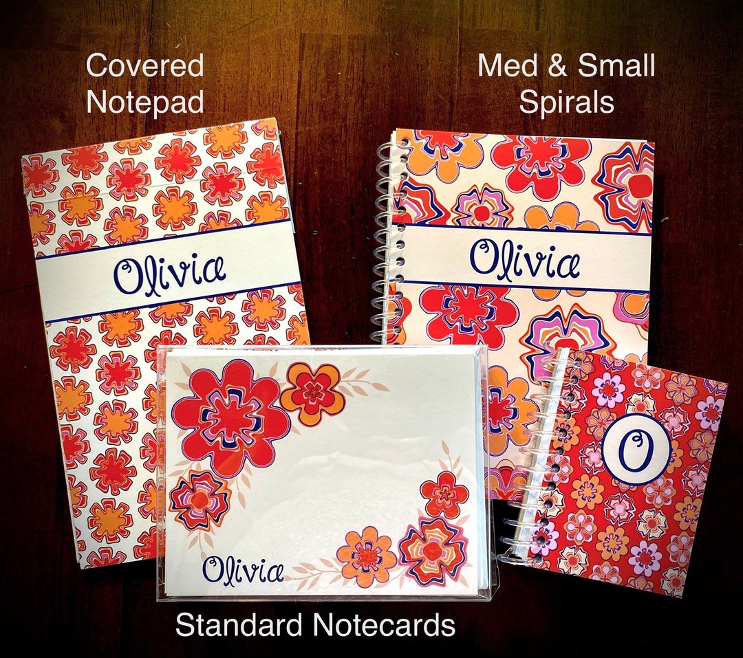 Personalized Notecard Notebook Girl Teen Spiral Notepad Gift - Etsy