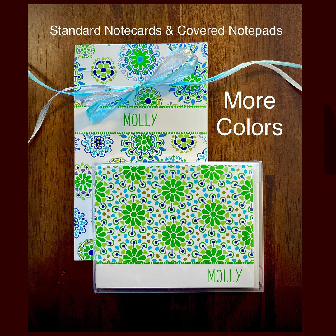 Personalized Notecards, Personalized Colorful Notecards, Personalized ...