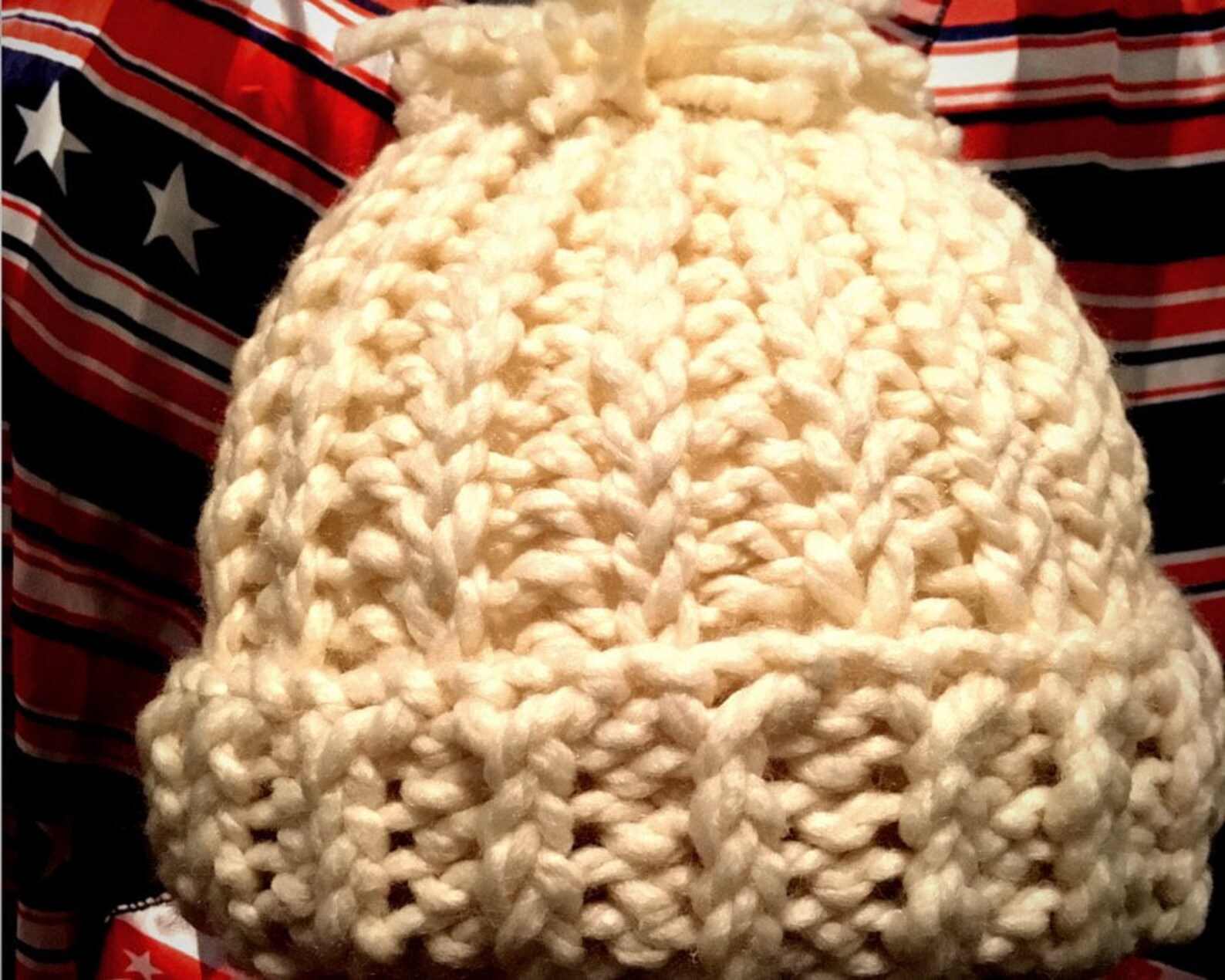 Olympic Hat. USA Hat. Chunky Beanie. Snowboarding Hat. Knit Winter Hat ...