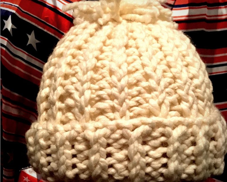 Olympic Hat. USA Hat. Chunky Beanie. Snowboarding Hat. Knit Winter Hat ...