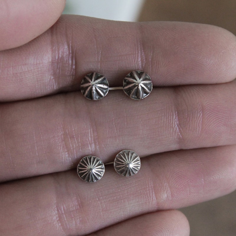Silver Stud Earrings - Etsy
