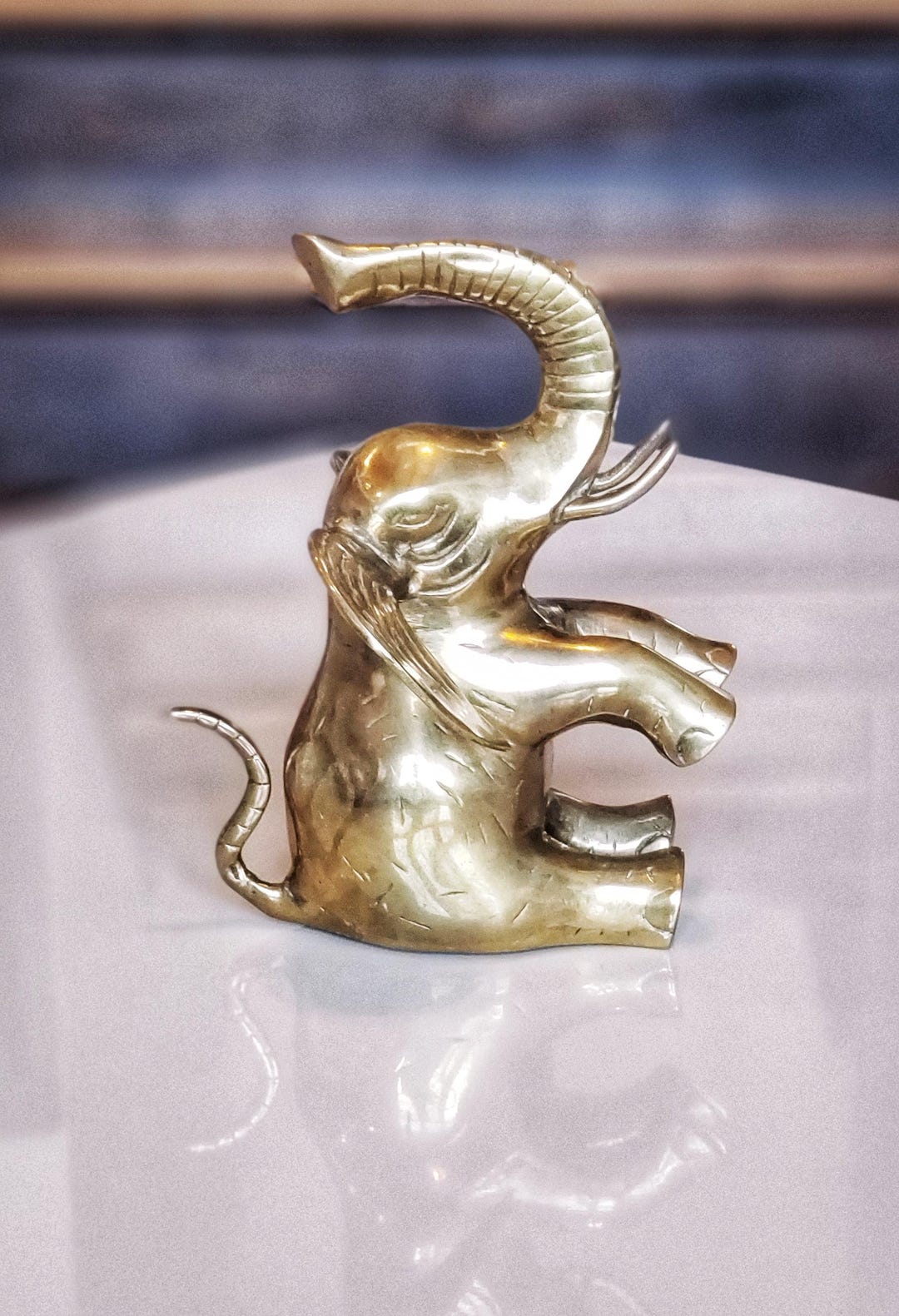 MCM Brass Elephant | Unique Find! - Etsy