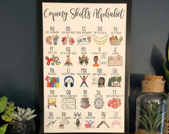 Coping Skills Alphabet Poster - Etsy