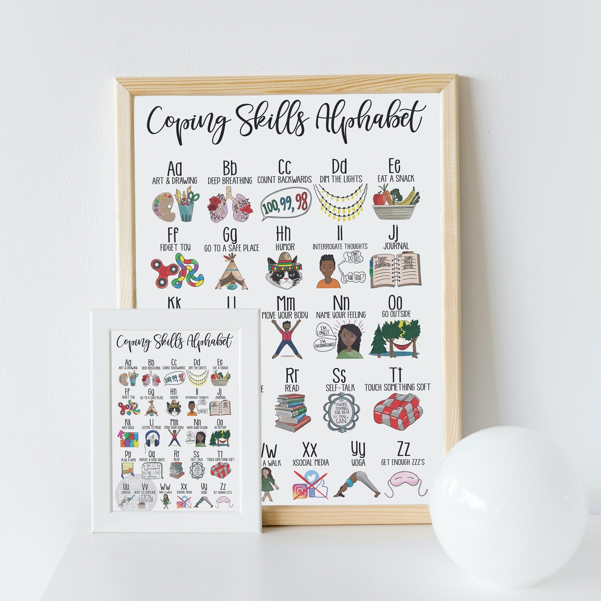 Coping Skills Alphabet Poster: Kids Mental Health (digital Download) - Etsy