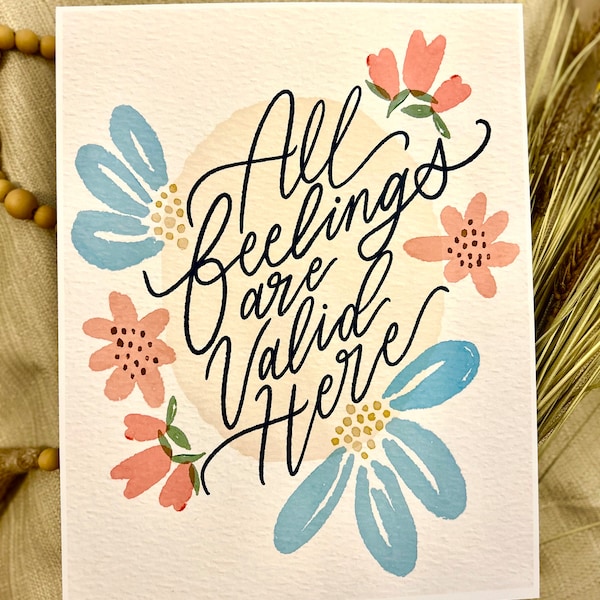 All Feelings Are Welcome - Etsy