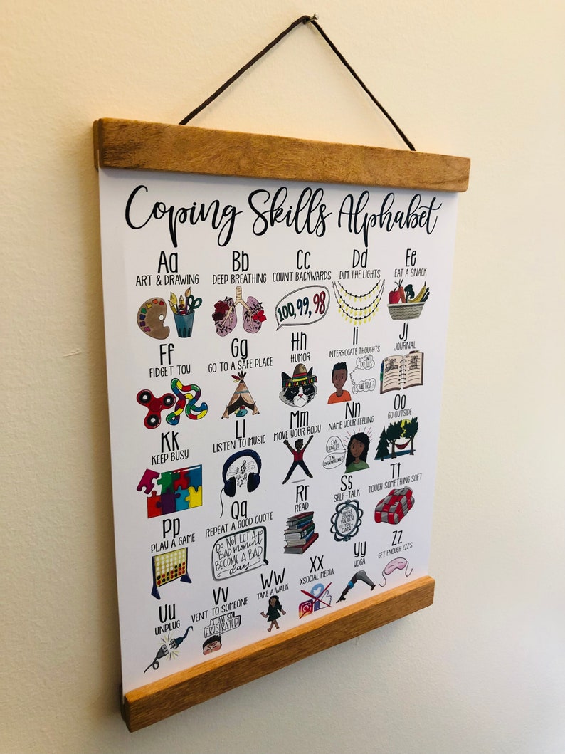 Coping Skills Alphabet Poster Coping Skills for Kids Poster - Etsy