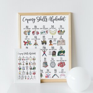 Coping Skills Alphabet Poster Coping Skills for Kids Elementary School ...