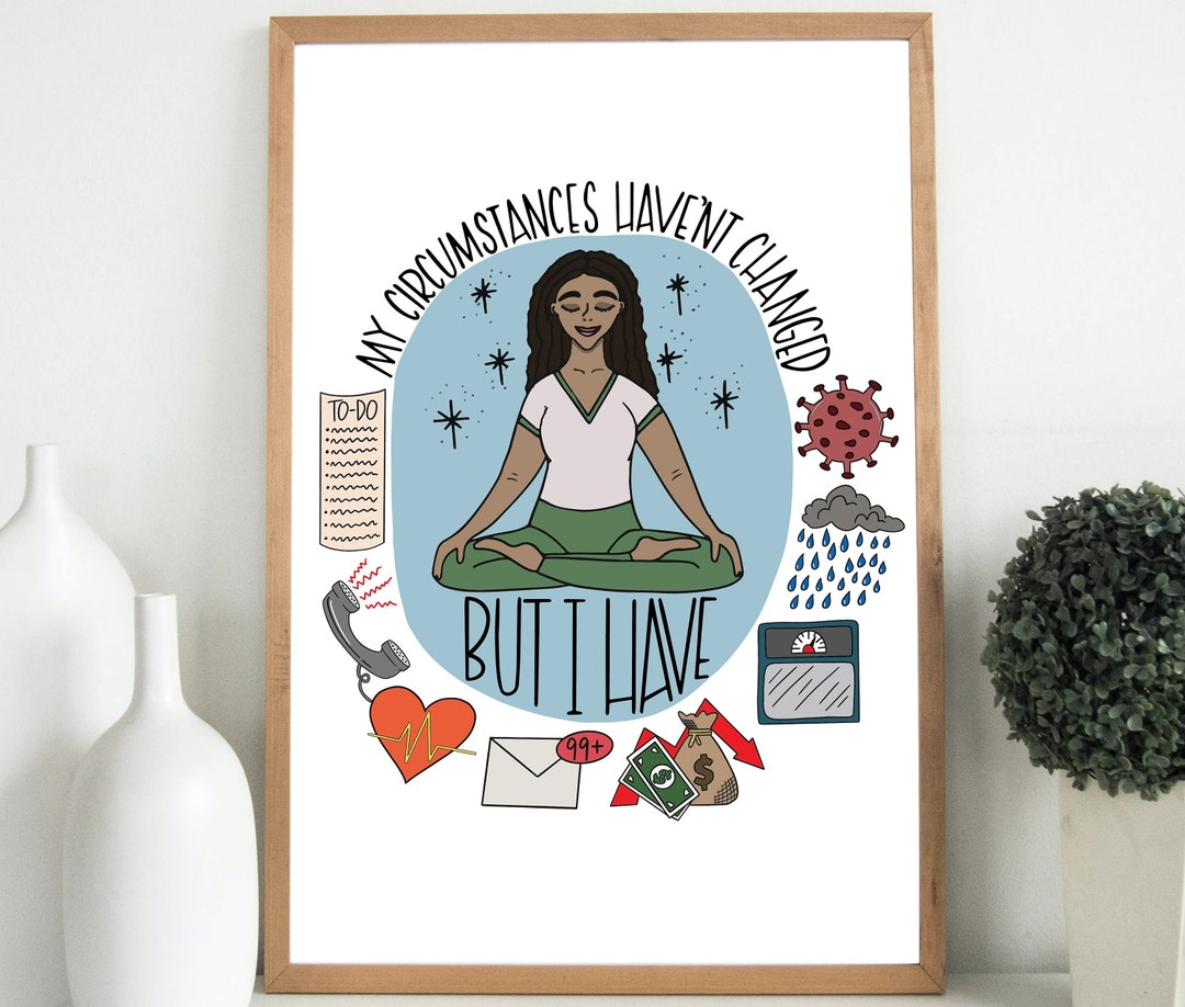 Therapy Visual Meditation Visual Inner Peace Print Yoga Visual Art ...