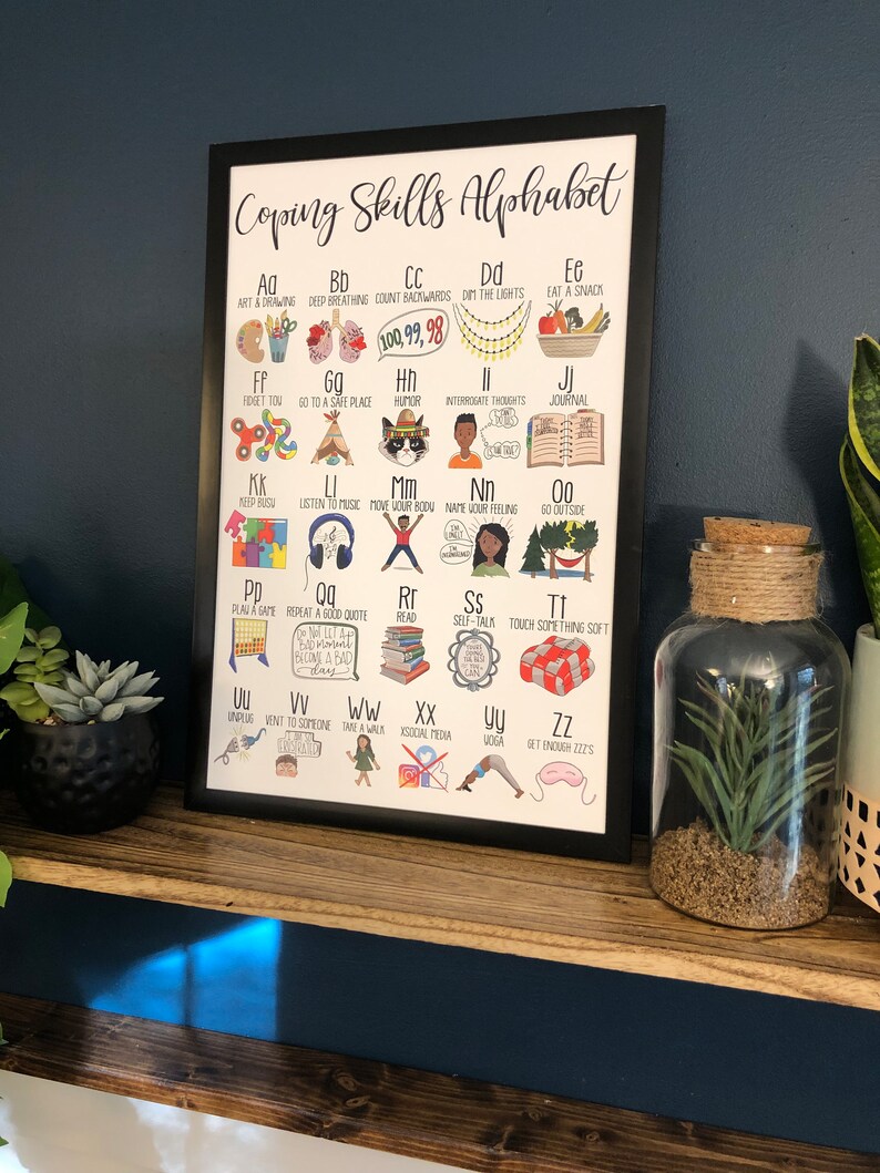 Coping Skills Alphabet Poster Coping Skills for Kids Poster - Etsy
