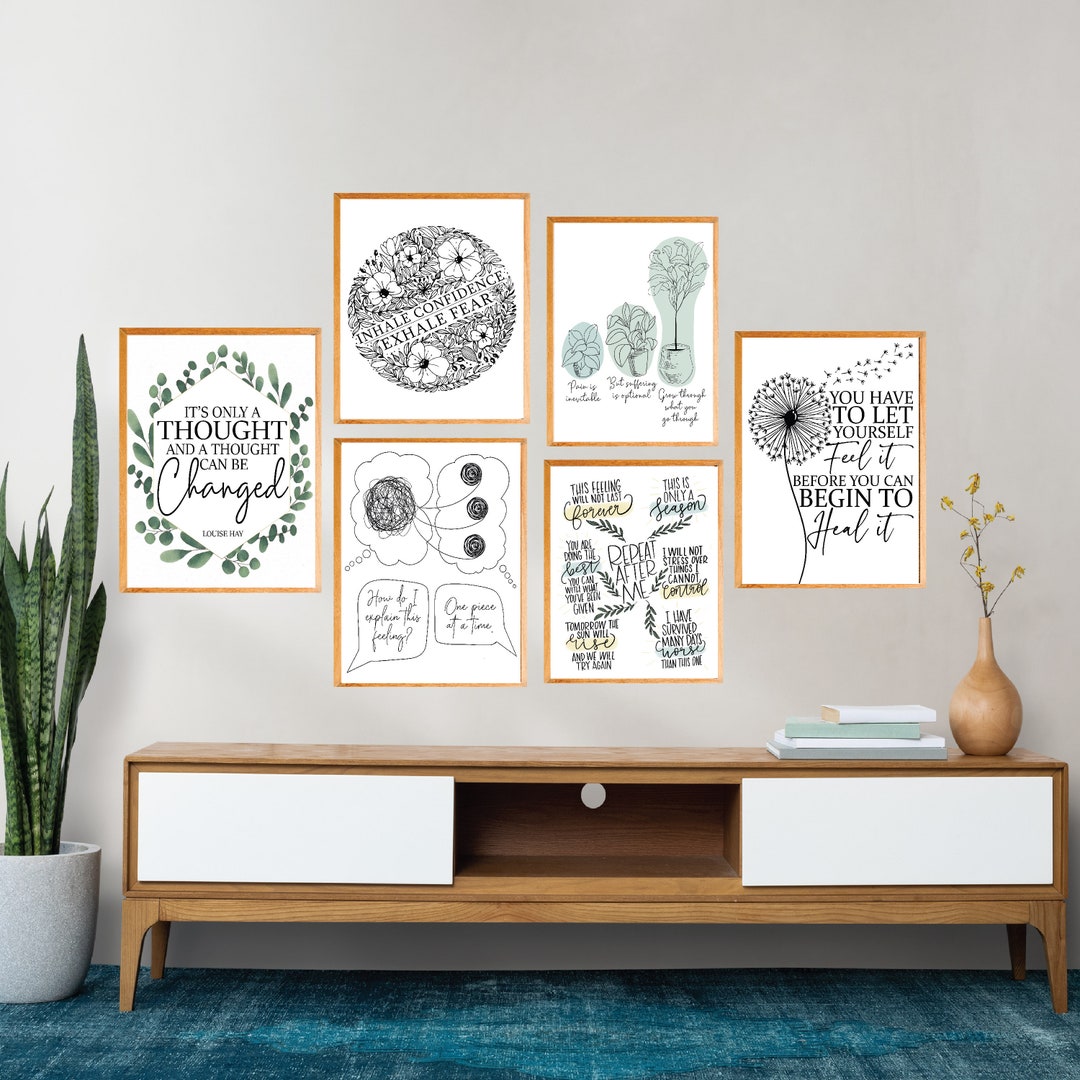 BUNDLE | Neutral Color Palate Poster Bundle | Social Worker Office ...