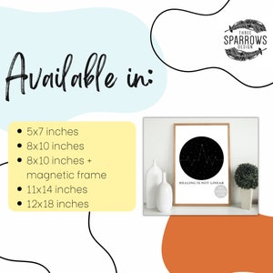 Healing is Not Linear| Mental Health Quote| Therapy Office Decor ...