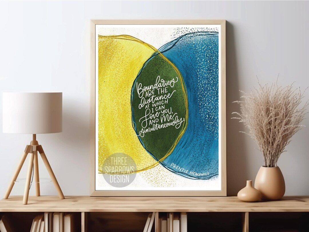 Boundaries Quote Print: Prentis Hemphill Mental Health Art - Etsy