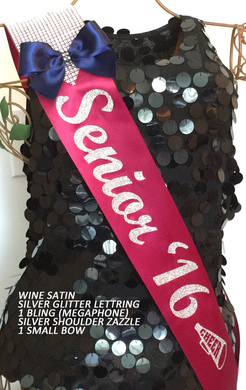 Senior Sash Cheer Competition Sash Homecoming Queen - Etsy