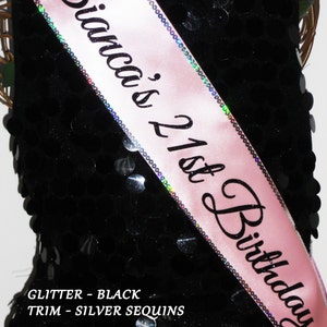 25th BIRTHDAY Sash 2130 40 50 60 Birthday Sash.TRIM | Etsy