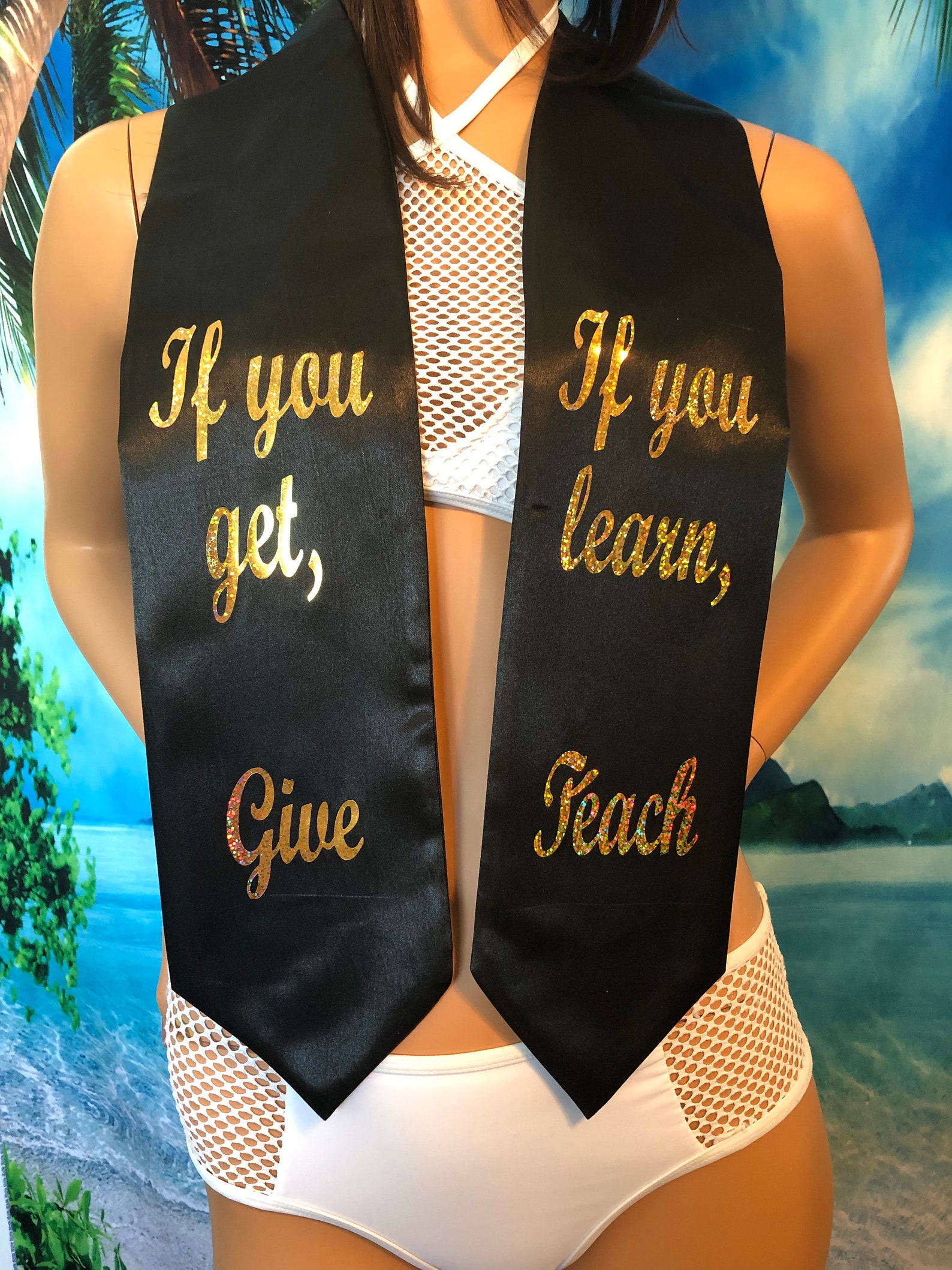 Graduation Stole, Graduate, Psychology Stole, Senior Sash, BLING ...