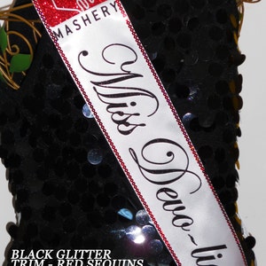 Pageant Sash, Personalized Sash, Custom Sash, Trim and Bling Available ...