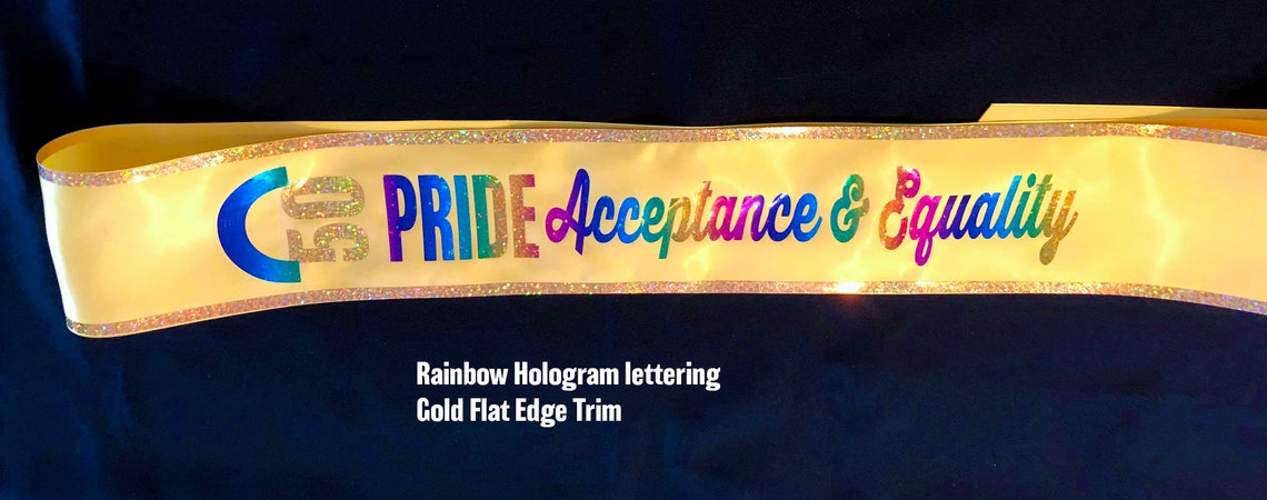 PRIDE Sash LGBTQ Sash GAY Pride Sash. Pride Parade - Etsy Canada