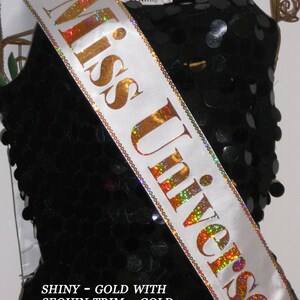 Costume Party, Theme Party Sash, Custom Sash, Design Your Own by ...