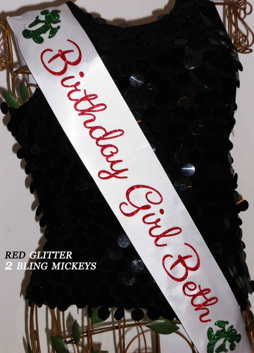 PERSONALIZED GLITTER SASH, Party Sash, Custom Sash for All Occasions ...