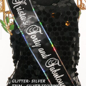 25th BIRTHDAY Sash 2130 40 50 60 Birthday Sash.TRIM | Etsy