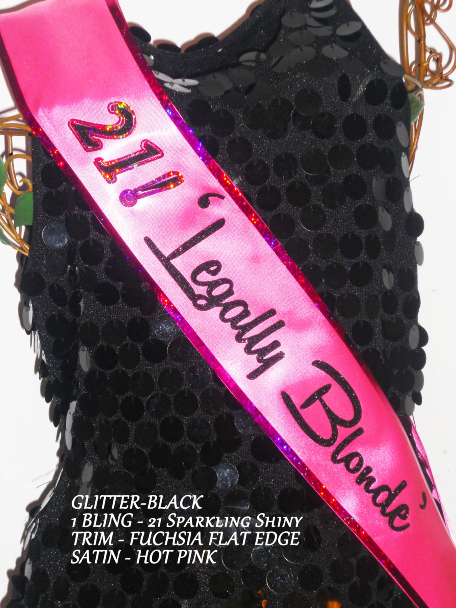 25th BIRTHDAY Sash 2130 40 50 60 Birthday Sash.TRIM | Etsy