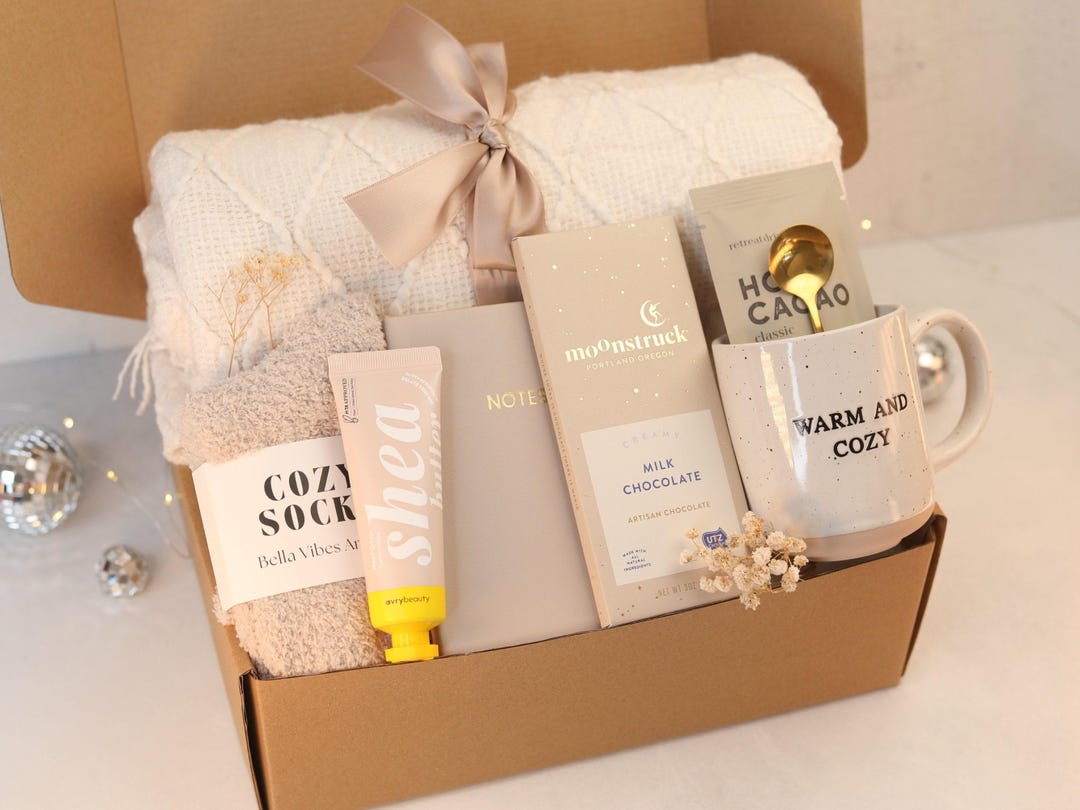 Warm and Cozy Gift Box With Blanket Employee Appreciation Gift Fall ...