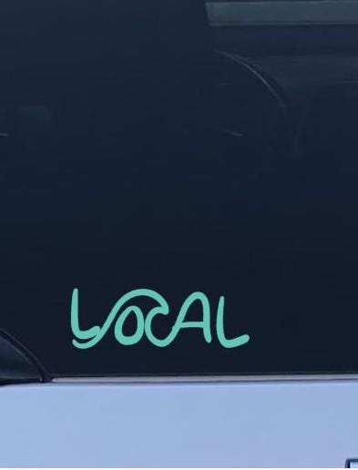 Local Wave Vinyl Car Decal - Etsy
