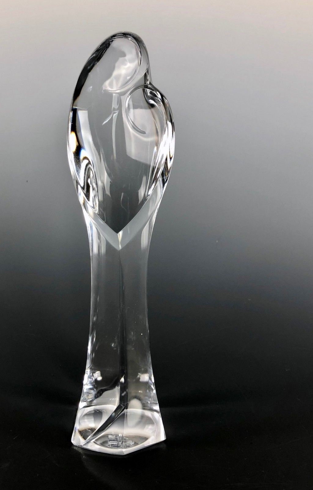 VSL Val St Lambert MADONNA and CHILD Crystal Sculpture Perfect!